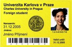 Registration after arrival: Student Cards - Charles University
